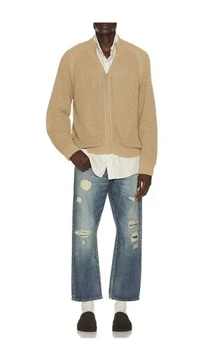 BEAMS 5 Pocket Classic Denim Repair Jeans