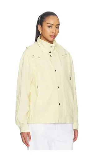 FRAME Seersucker Track Jacket - Yellow