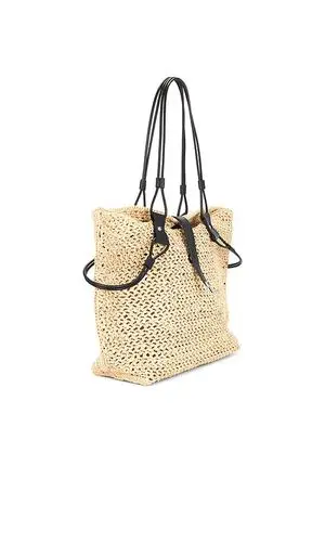 IRO PARIS Lasso Raffia Shoulder Bag