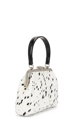 MARKGONG Small Cowhide Leather Metal Clasp Bag
