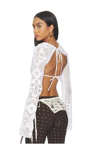 KETTEL ATELIER Talia Crochet Blouse