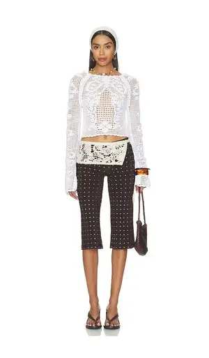 KETTEL ATELIER Talia Crochet Blouse