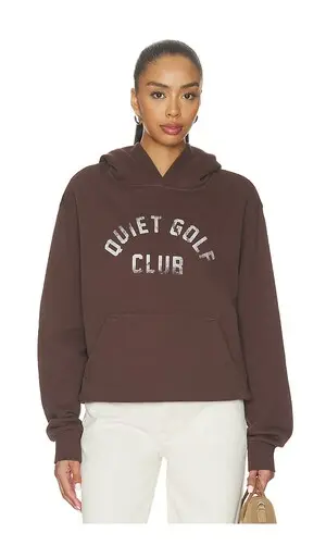 QUIET GOLF Club Qgc Hoodie - Brown