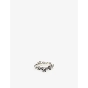 Emanuele Bicocchi Sterling Rose Ring - Silver