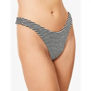 TALA Crinkle Stripe Bikini Bottoms