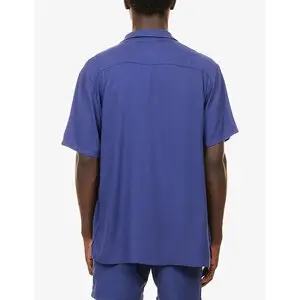 ARRELS BARCELONA X Baseman Cat-embroidered Short-sleeve Woven Shirt