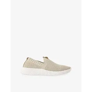 Kurt Geiger Lorna Fabric Trainers - Gold
