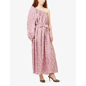 NACKIYE Antiparos Bow-belt Cotton Maxi Dress