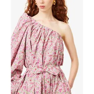 NACKIYE Antiparos Bow-belt Cotton Maxi Dress