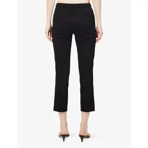 Theory Treeca Pull-on Linen-blend Cropped Trousers