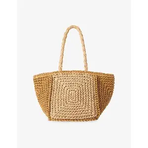 Whistles Patchwork Straw Mini Bag - Multi-coloured