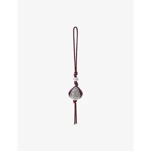 Loewe Fig Brass And Enamel Bag Charm - Purple/silver