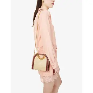 Stella McCartney Falabella Mini Raffia Tote Bag