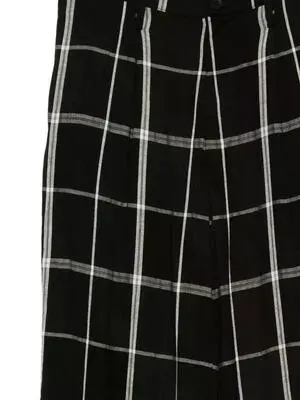 LIMI FEU Check Pattern Trousers