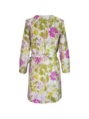Libertine Floral-print Belted Coat