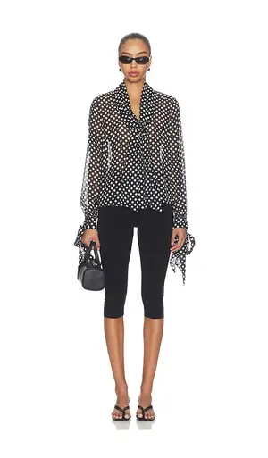 FRAME The Nouvelle Polka Dot Blouse - Multi