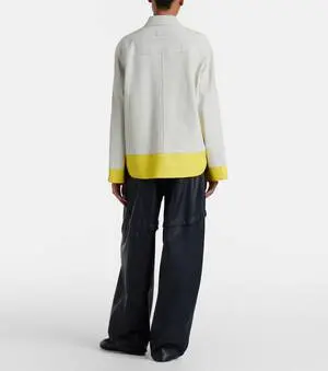 Loewe Paneled Wide-leg Leather Trousers