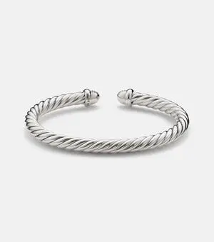 David Yurman Cable Flex Sterling Bracelet With Diamonds