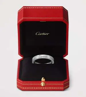 Cartier Platinum And Diamond C De Wedding Band