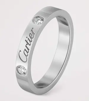 Cartier Platinum And Diamond C De Wedding Band