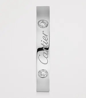 Cartier Platinum And Diamond C De Wedding Band