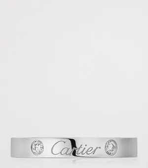 Cartier Platinum And Diamond C De Wedding Band