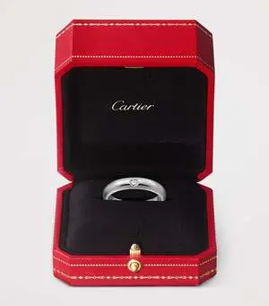 Cartier Platinum And Diamond 1895 Wedding Ring