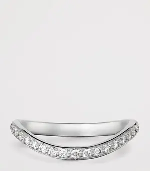 Cartier Platinum And Diamond Trinity Ruban Wedding Band