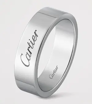 Cartier C De Platinum Wedding Band - Silver
