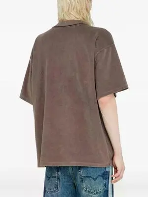 DIESEL® Chenille Polo Shirt With Shield Patch