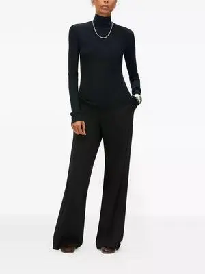 Another Tomorrow Ribbed Turtleneck Long Sleeve Sweater