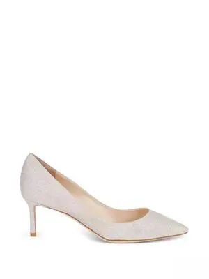JIMMY CHOO Romy Glitter Pumps - Silver