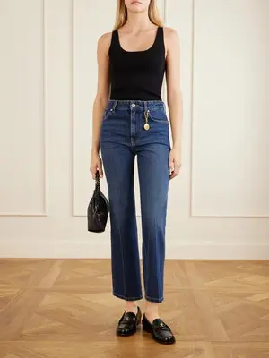 Stella McCartney Mid-rise Cropped Flared Jeans