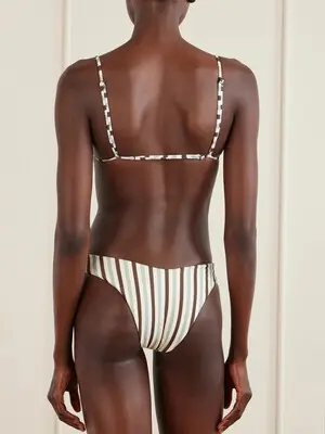 HAIGHT. Vitoria Striped Triangle Bikini Top