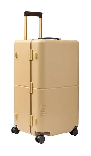 JULY Eden Checked Luggage - Beige