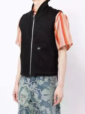 (DI)VISION Logo-patch Zip-up Gilet