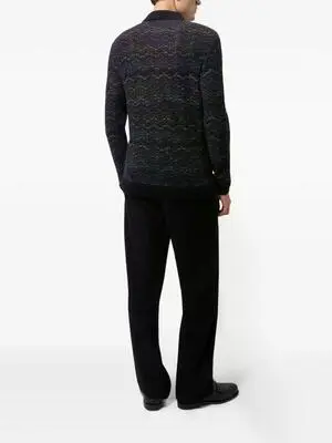 Missoni Long-sleeve Cashmere And Viscose Polo Shirt