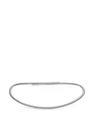 David Yurman Sculpted Cable Flex Necklace - Silver