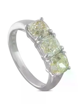 LB EXCLUSIVE Platinum Cushion-cut Diamond Ring