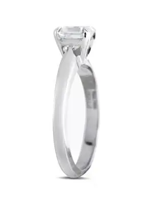 JACOB & CO Platinum 1.01ct Cushion-cut Diamond Solitaire Ring