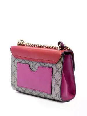 Gucci Small Gg Supreme Padlock Crossbody Bag - Neutrals