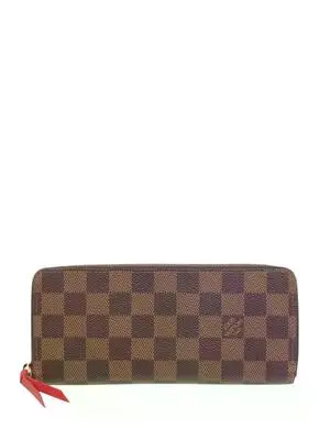 LOUIS VUITTON 2014-2021 Damier Ebene Zippy Wallet Long Wallets - Brown