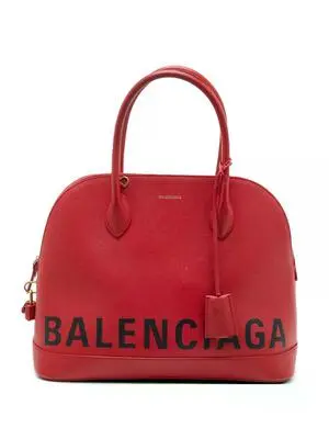 Balenciaga Ville Dome Tote Bag - Red