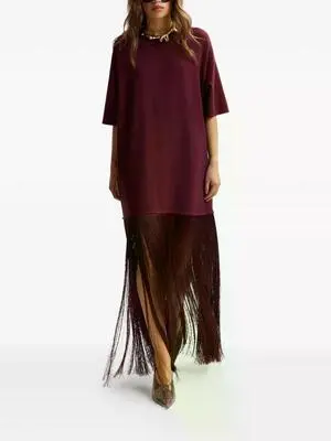 Essentiel Antwerp Fringed Hem Maxi Dress