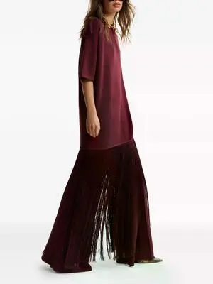 Essentiel Antwerp Fringed Hem Maxi Dress