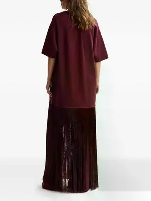 Essentiel Antwerp Fringed Hem Maxi Dress