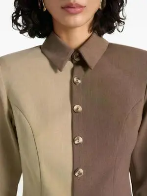 Manière De Voir Maniere De Voir Two-tone Tailored Shirt