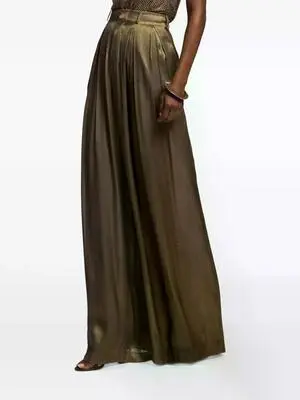 Ralph Lauren Greer Lamé Pleated Trousers