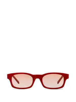 Givenchy Rectangle Frame Sunglasses - Red