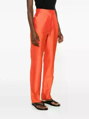 Max Mara Tailored Pressed Crease Trousers - Orange